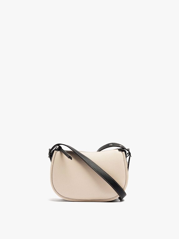 STRUCTURED CROSSBODY BAG WITH COLOR BLOCK