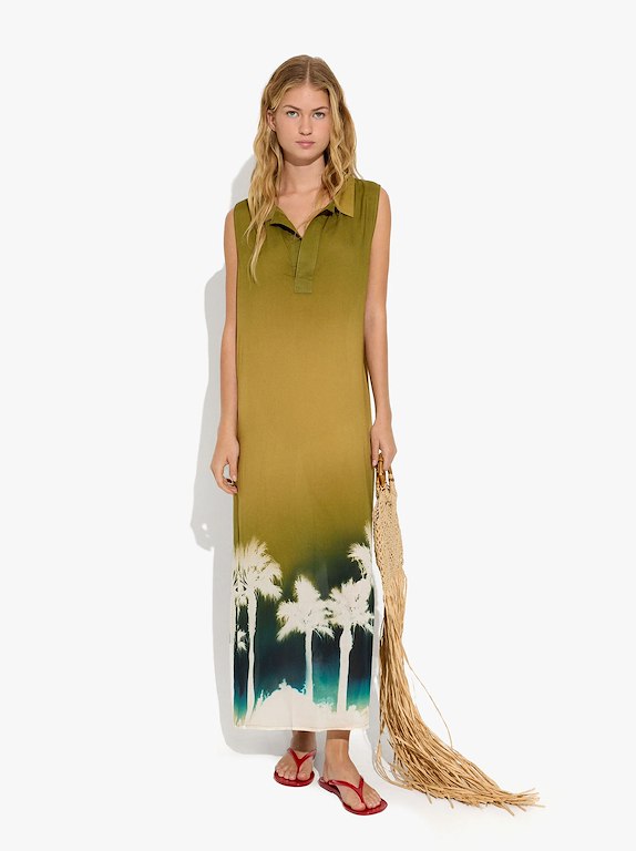 FLOWY PRINTED DRESS