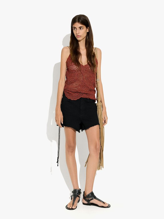 TOP WITH THIN CROCHET STRAPS