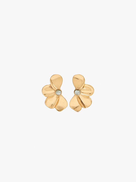 HALF-FLOWER EARRINGS
