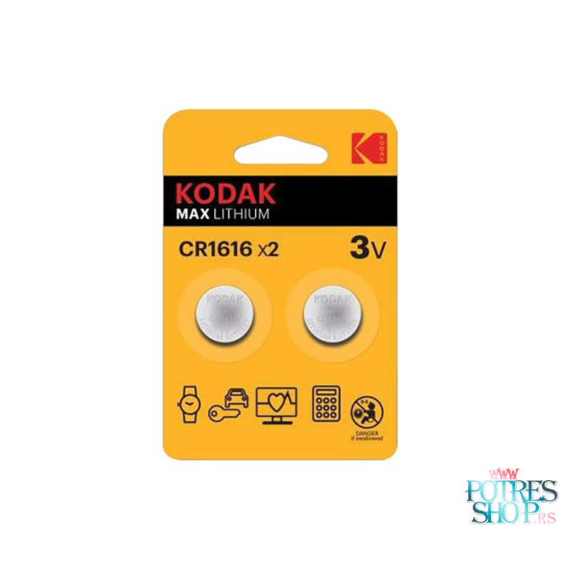 KODAK BATERIJA LITIJUM 3V CR1616