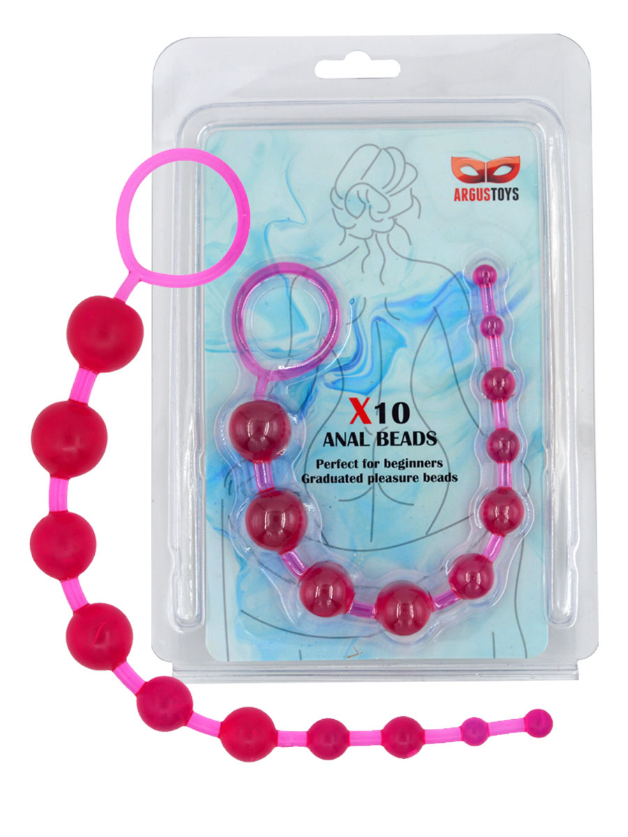 X 10 Anal Beads Pink