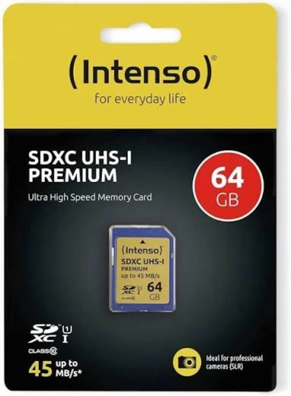 SD Card Intenso 64GB UHS-I Premium 3421490