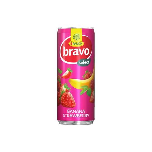 BRAVO limenka Banana jagoda 0,25l, 24 kom XXL