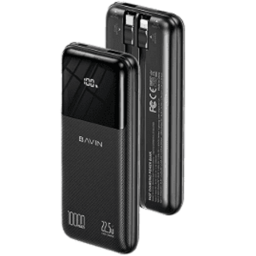 Bavin Power Bank 10000mAh 22.5W (digital display) crna