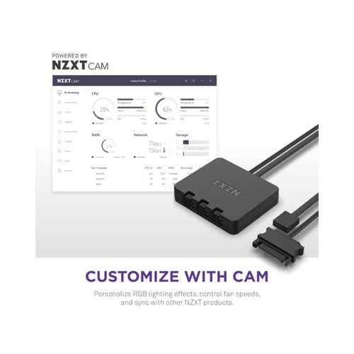 NZXT F140RGB Core 140mm ventilator beli (RF-D14SF-W1)