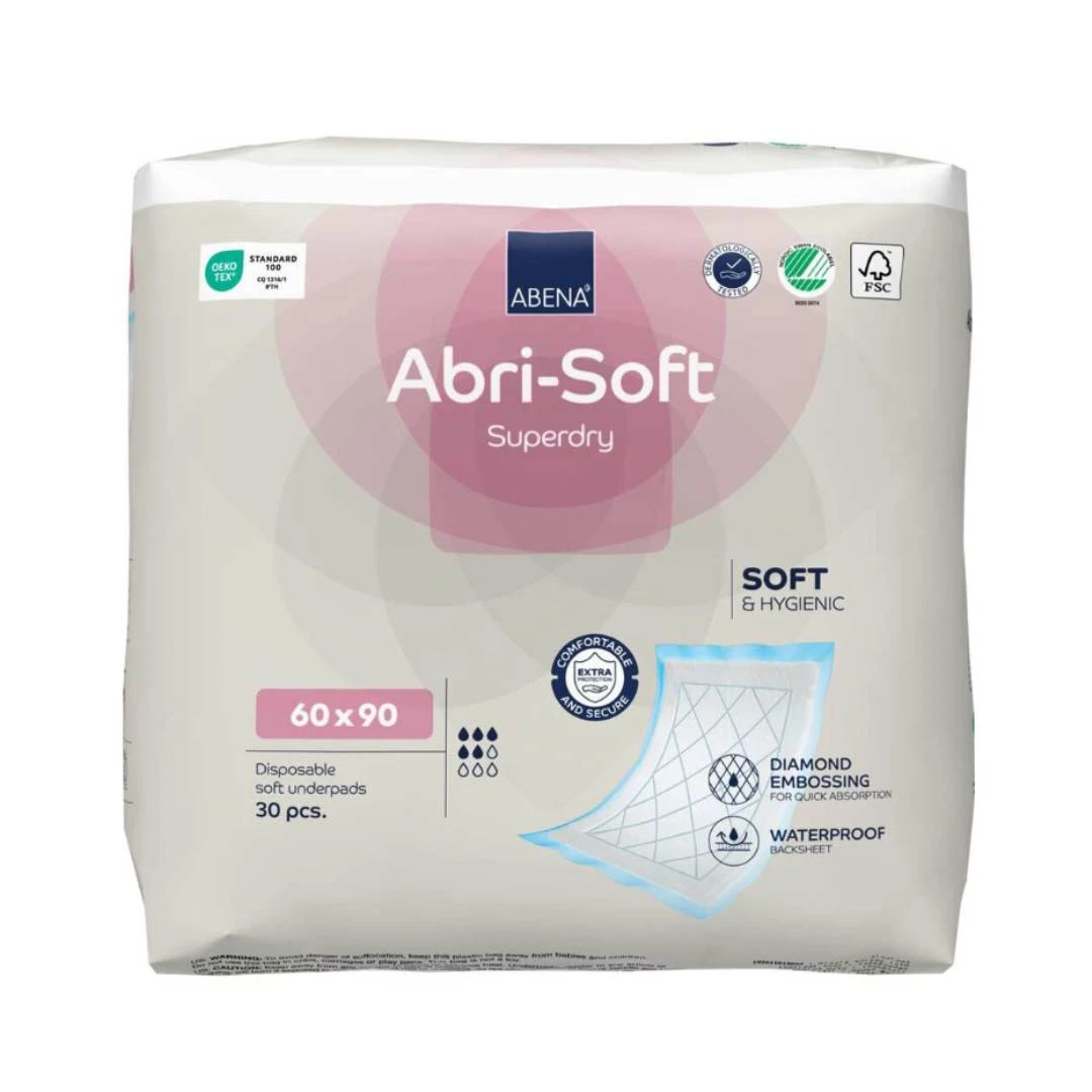 ABENA Abri Soft Podmetač za Krevet Superdry 60x90 30 Komada