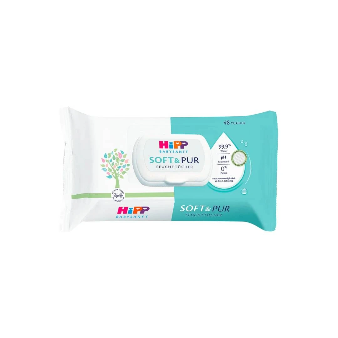 HiPP Babysanft Soft&Pure Vlažne Maramice 48 Komada