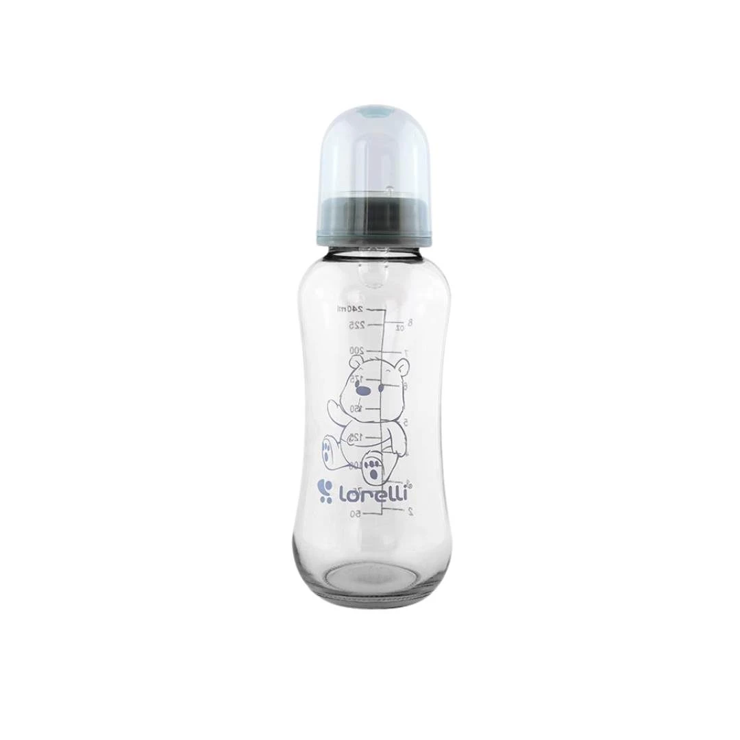 Lorelli Flašica Staklena Bertoni 6m+ Moonlight Blue 240 mL