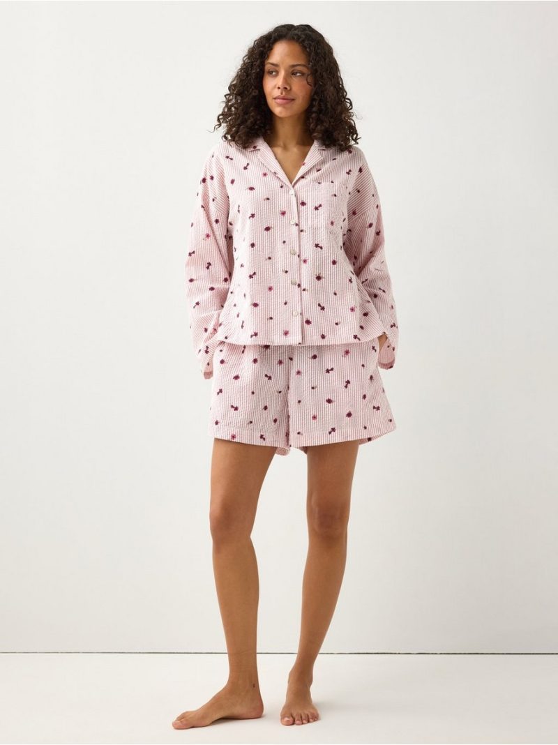 Pidžama donji deo – Pyjama shorts in seersucker