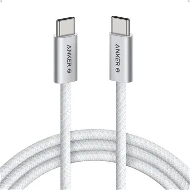 Zolo USB tip-C kabl M/M 1m, za Apple, super brzo punjenje 240W/480Mbps, pleteni, beli