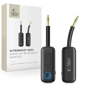TECH-PROTECT ULTRABOOST AU02 BLUETOOTH 5.4 AUDIO TRANSMITTER/RECEIVER - BLACK