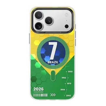 IPHONE 17 PRO MAX BENKS D3 MAGSAFE FOOTBALL TPU CASE - BRAZIL