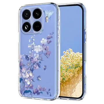 XIAOMI 17T PRO FLORAL PATTERN TPU CASE - PURPLE