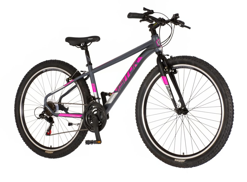 BICIKL MTB VISITOR RADIANCE 27.5" 15" V-BRAKE 21 BRZINA 158-175CM (M) SIVI