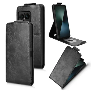 SONY XPERIA 1 VIII VERTICAL FLIP CASE WITH STAND - BLACK