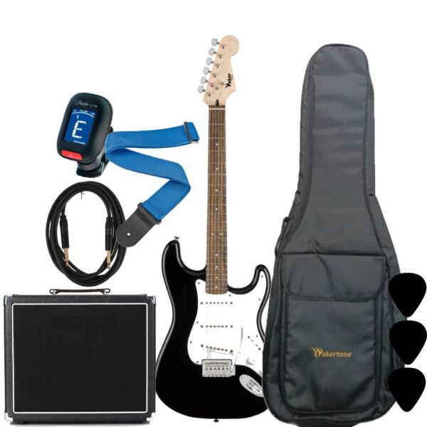 Vaker VST-14-BK Paket gitara, 60w pojačalo, futrola, kabl, štimer, kaiš, trzalice 20% popust!