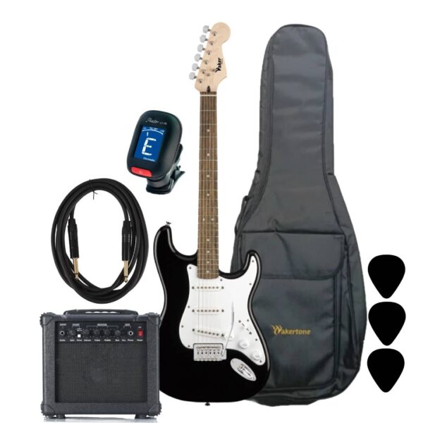Vaker VST-14-BK Paket gitara, pojačalo 15w, futrola, kabl, štimer, kaiš, trzalice 20% popust!