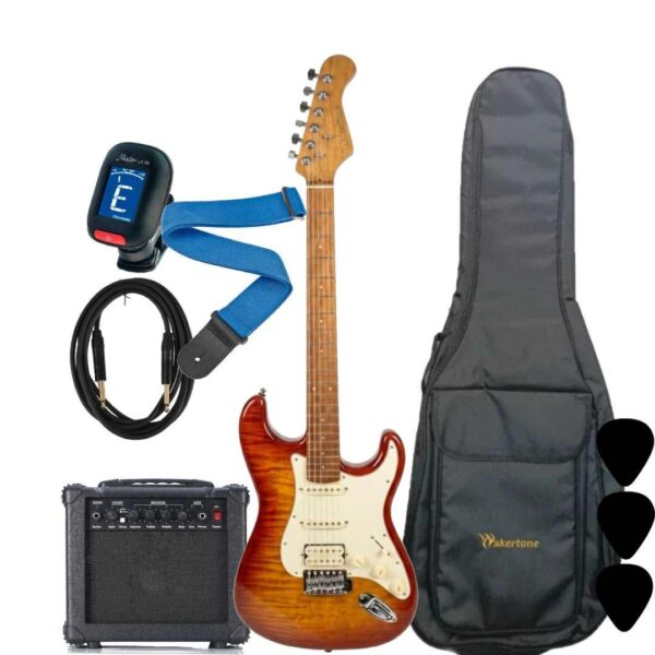 Wakertone VK15-HB 15 komplet paket električna gitara sa pojačalom i opremom