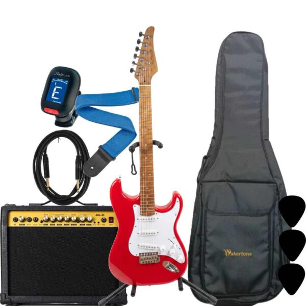 Wakertone VK62-RD 40W komplet paket električna gitara sa pojačalom i opremom