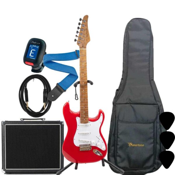 Wakertone VK62-RD 60W komplet paket električna gitara sa pojačalom i opremom