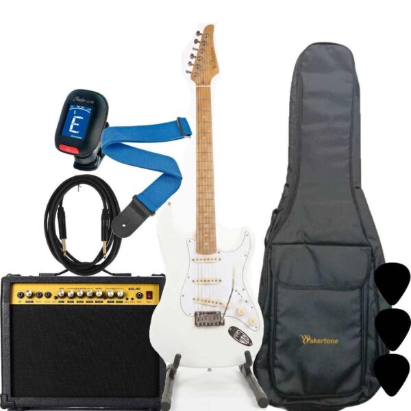 Wakertone VK62-WH 40W komplet paket električna gitara sa pojačalom i opremom