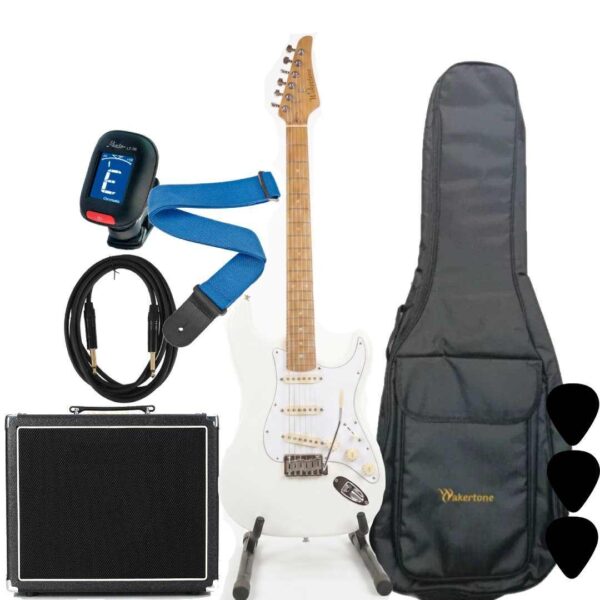 Wakertone VK62-WH 60W komplet paket električna gitara sa pojačalom i opremom