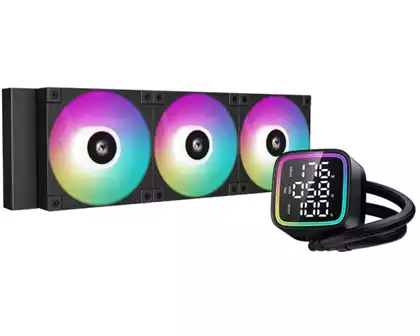 DeepCool CPU Hladnjak DeepCool LD360 ARGB LCD ekran CRNO, R-LD360-BKMSN-G-1