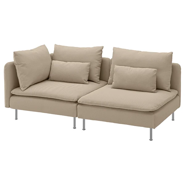 Sofa trosed, bez stranice/Kelinge bež