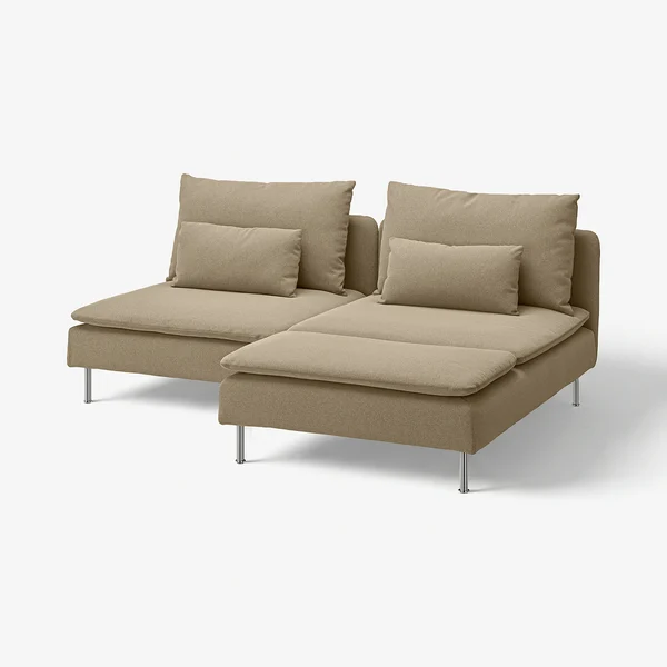 Sofa dvosed s lenjivcem, Johanneshov smeđebež