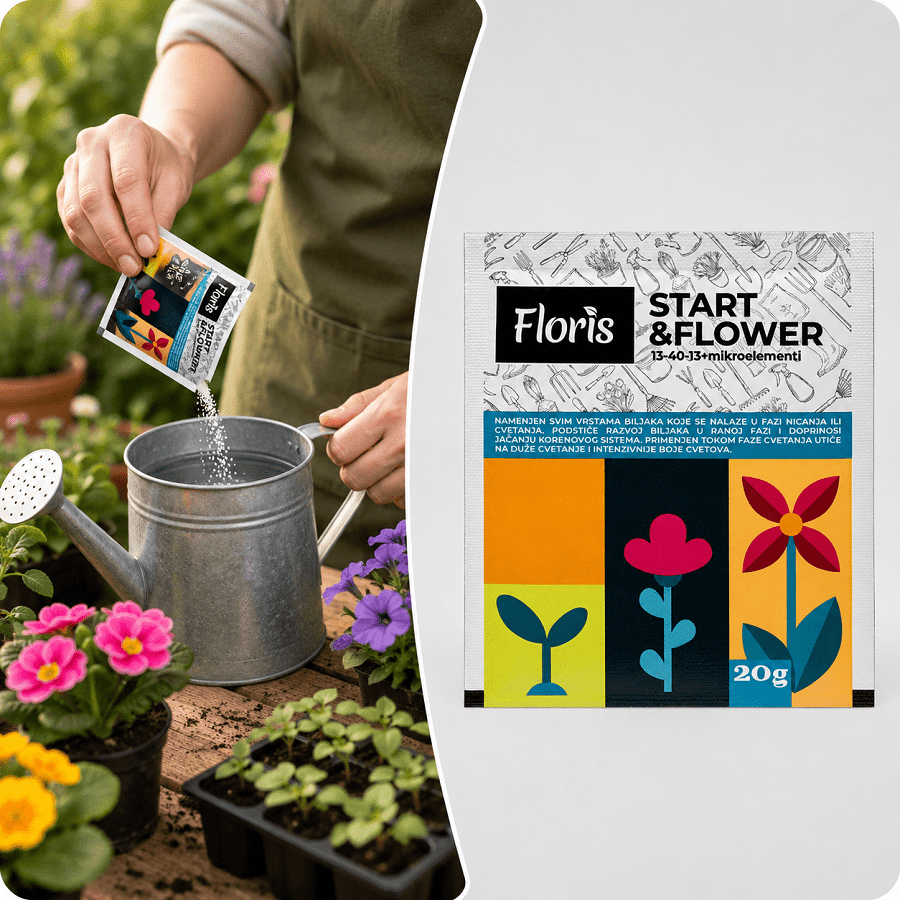 Floris đubrivo START&FLOWER 13-40-13+ME 20 g