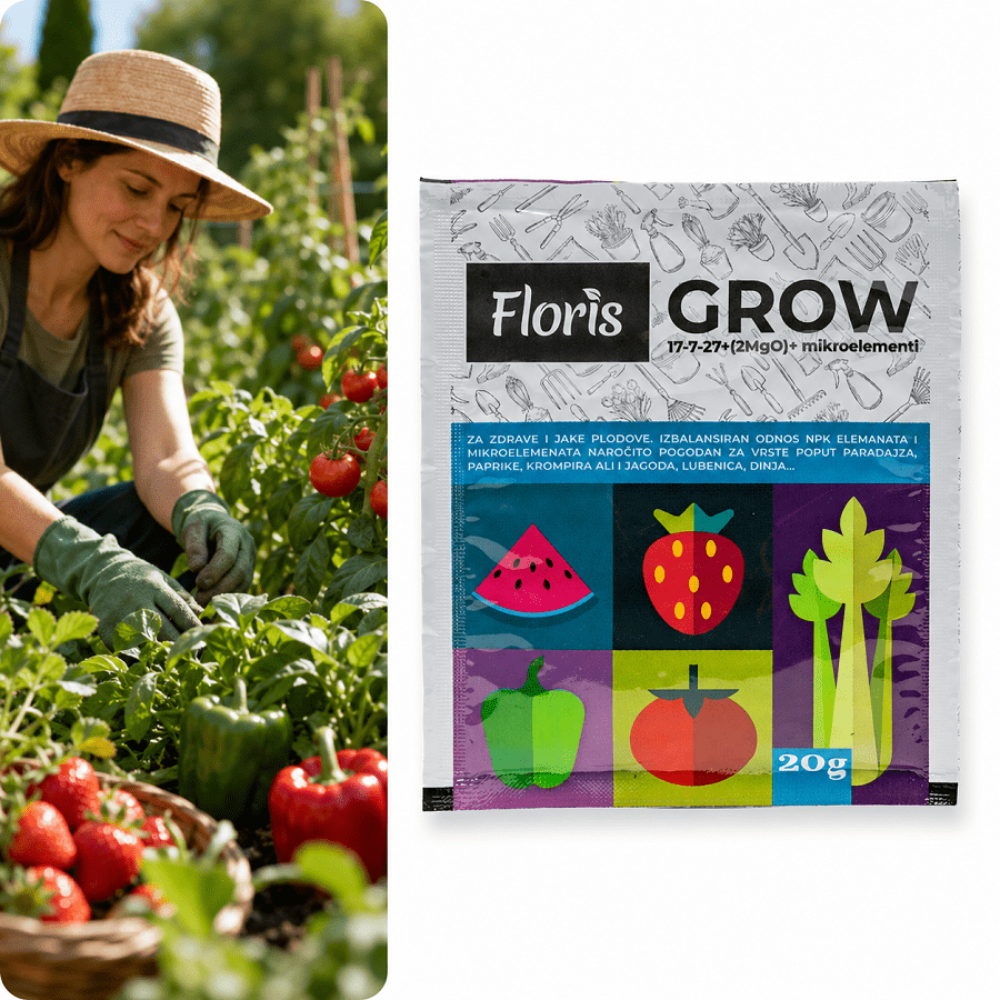 Floris đubrivo GROW 17-7-27+(2MgO)+ME 20 g