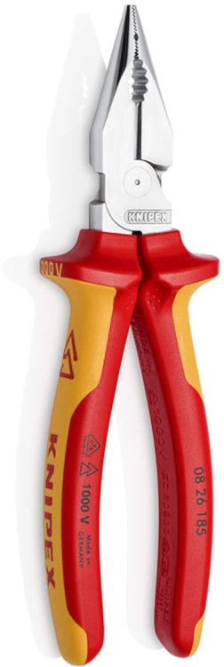 Knipex 1000V izolovana kombinovana špic klešta 185mm (08 26 185)