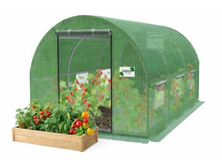 Bolzz Baštenski plastenik za paradajz – zeleni, 200 × 77 × 168/146 cm 5507