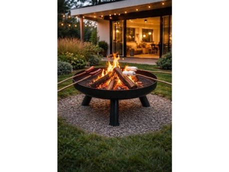 ModernHome Baštensko ognjište od livenog gvožđa, 60 cm