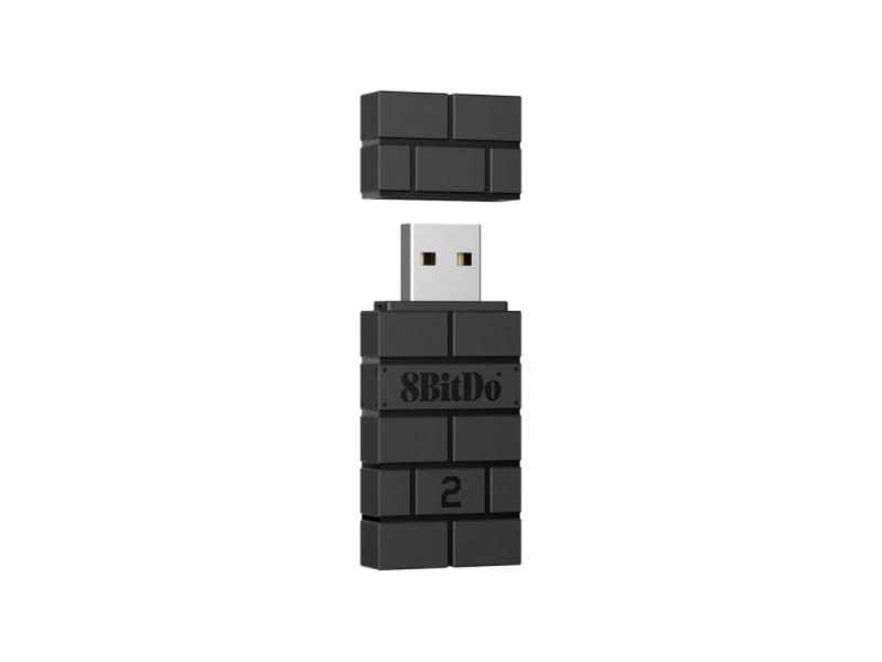 8BITDO UNIVERZALNI GAMEPAD ADAPTER USB WIRELESS ADAPTER 2 PC/PS/MAC/XBOX/SWITCH/ANDROID BLACK