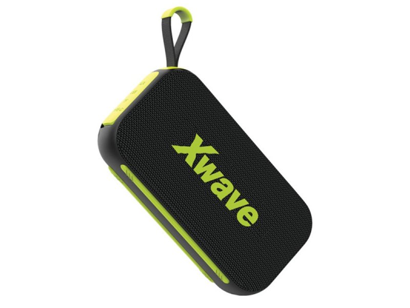 XWAVE B NICE BLACK/YELLOW BLUETOOTH ZVUČNIK V5.3/TWS/16W/USB-C/AUX-LINE IN/2400MAH