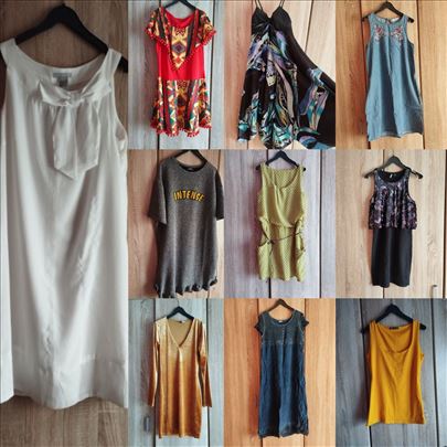 LOT ženskih haljina i majica 10 komada (Zara, H&M)