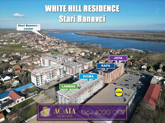 Novogradnja Stari Banovci, stan 75m2, White Hill