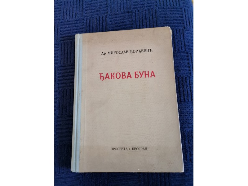 Dr Miroslav Đorđević, ĐAKOVA BUNA