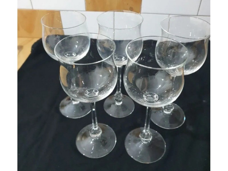 Kristalne čaše za vino 5/1
