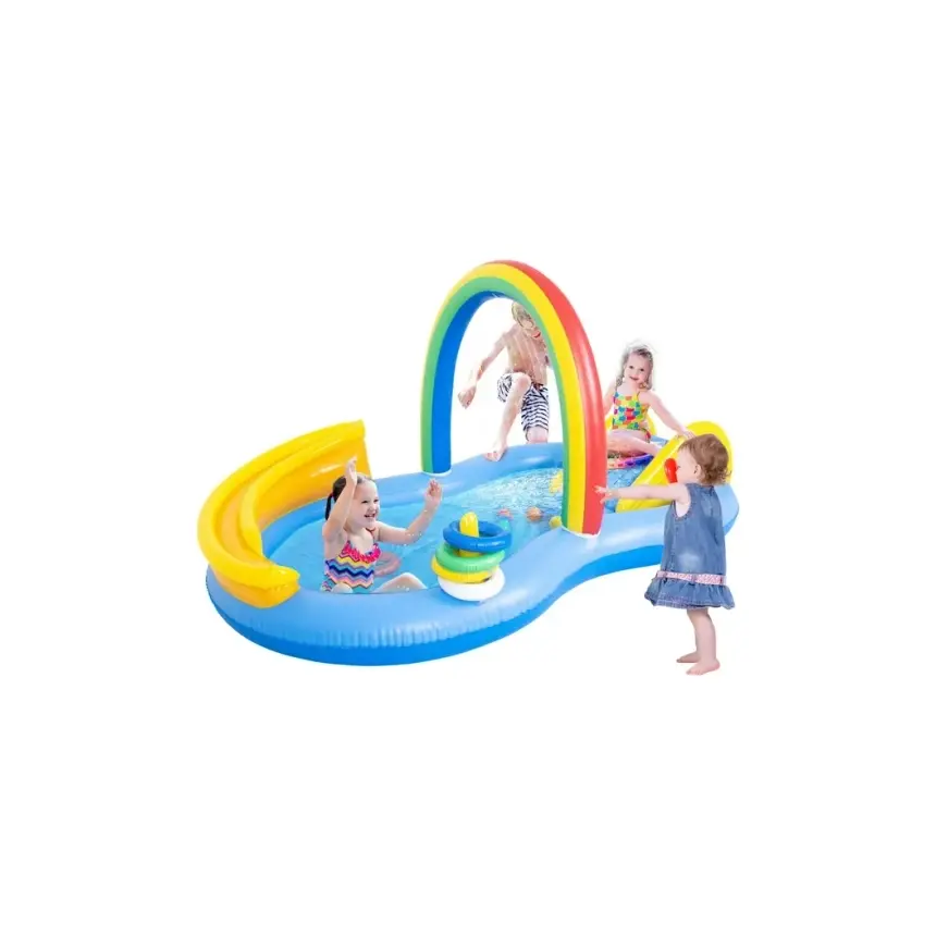 Jilong bazen za igru Rainbow sa praskalicom 122x104x cm