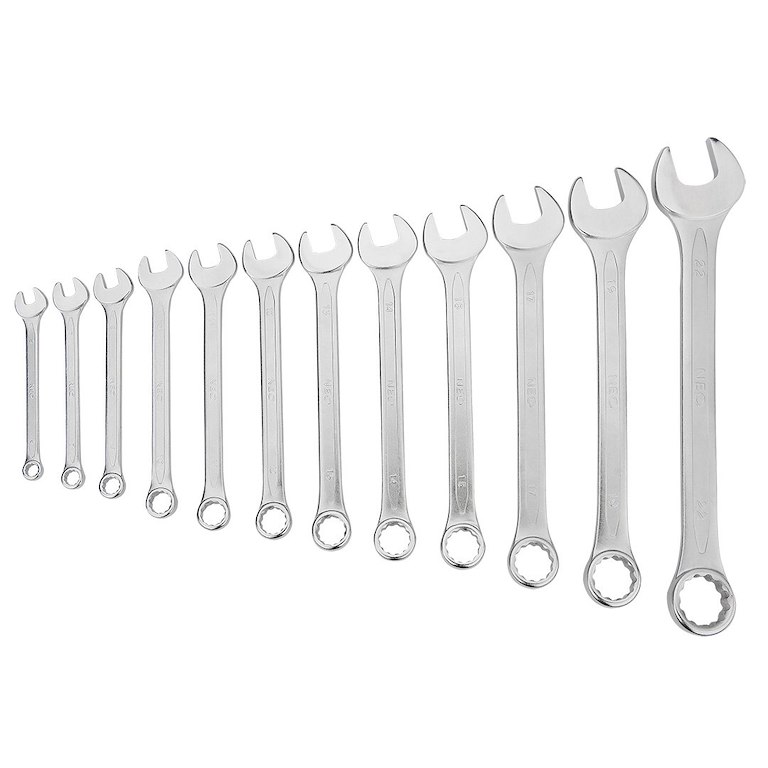 Komplet kombinovanih ključeva, CRV, DIN 3113 – NEO TOOLS