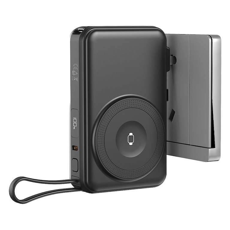 Univerzalni putni punjač / pomoćna baterija, 10.000 mAh, 35W sa magnetom i kablom na izvlačenje EDISON 10PD 35W