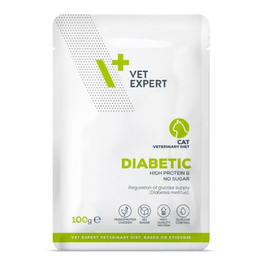 VetExpert Cat diet diabetic 100g pouch