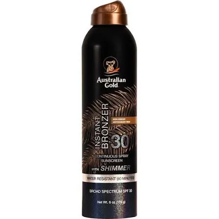 Australian Gold – SPF 30 Continuous spray with bronzer 177ml