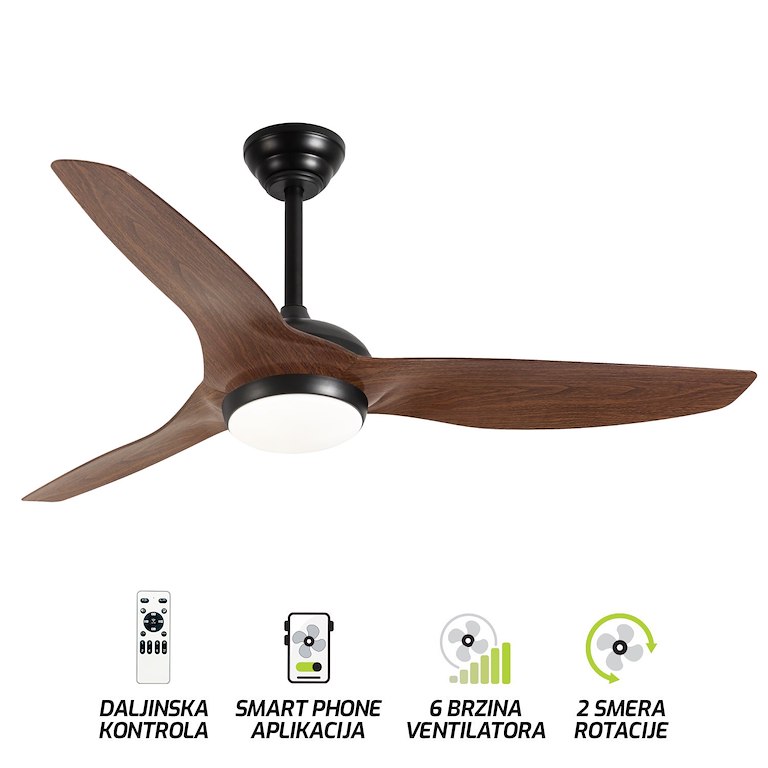 Plafonski ventilator sa svetiljkom FV3101-⁠132 DWD