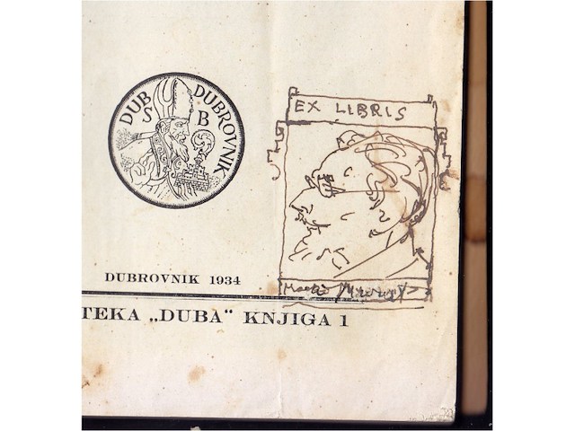 1934 Marko Murat - ex libris - crtez
