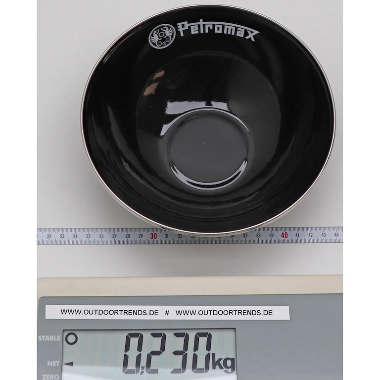 PETROMAX SET OD 2 EMAJLIRANE ČINIJE CRNA BOJA / PX-BOWL-1-S