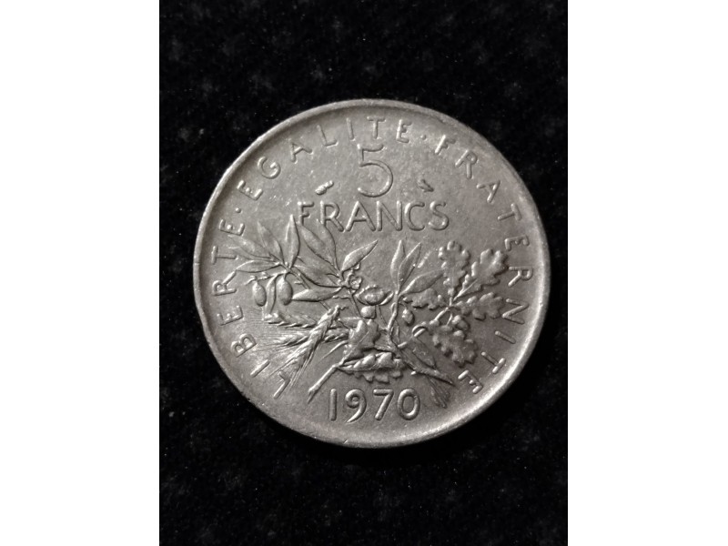 5 franaka 1970 francuska